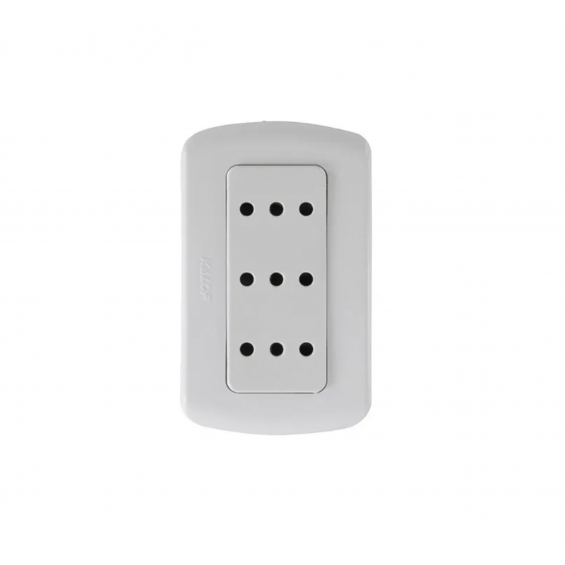 Toma Triple Modular 3 En Línea Exterior Tekna Kalop